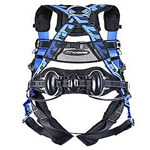 Honeywell Miller by Honeywell AAFW-QCBDPUB Aircore Wind Energy Harness with Steel Hardware Quick Connect Chest and Leg Straps