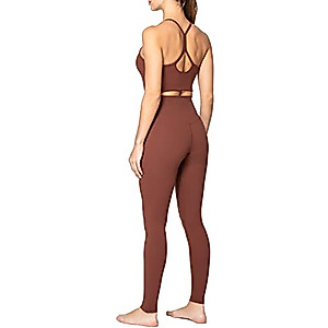 Sunzel Workout Leggings for Women, Squat Proof High Waisted Yoga Pants 4 Way Stretch, Buttery Soft 28" Inseam Wine Red Medium