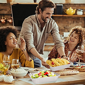 36 Pcs Thanksgiving Foil Containers with Lid Covers, Fall Autumn Harvest Theme Disposable Aluminum Foil, Baking Pan Cake Pan Food Foil Pans for Thanksgiving Party Supplies Fall Leftovers & To-Go Meals