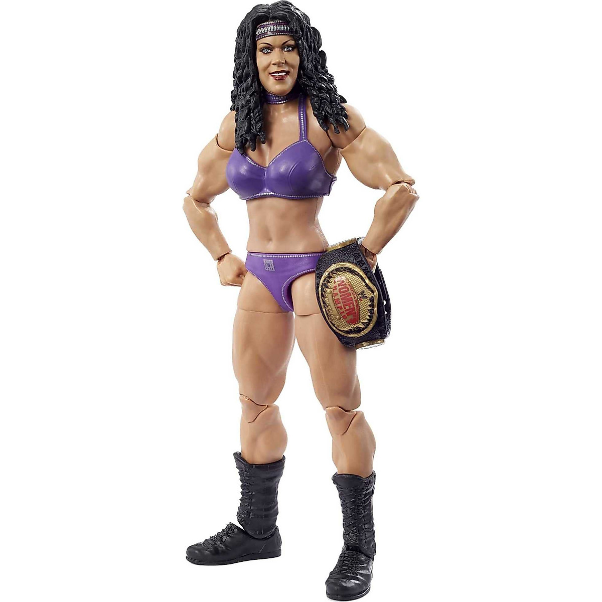WWE Wrestlemania 37 Elite Collection Chyna Action Figure with Women’s Championship and Paul Ellering and Rocco BuildAFigure Pieces6 in Posable Collectible Gift for WWE Fans Ages 8 Years Old and Up