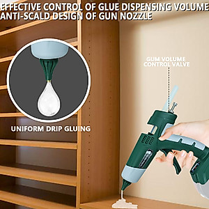 Cordless Hot Melt Glue Gun for Bosch 18-20V Li-ion Battery Repair DIY Tool Set With 10 Glue Sticks Power Tool Glue Gun(not include battery)