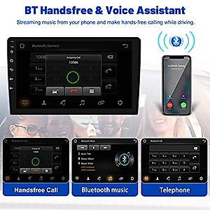 Double Din Android 11 Car Stereo Wireless Apple Carplay Android Auto【2G+32G】 Hikity 10.1 Inch Touch Screen Car Audio Receiver Bluetooth FM Radio GPS Navigation WiFi HiFi IPS Display + Backup Camera