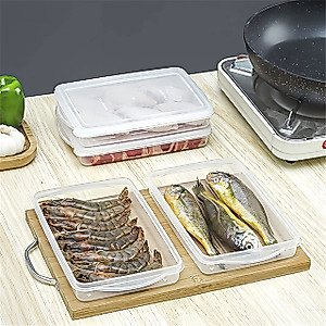 wulikanhua 2 Pack-Plastic Bacon Storage Containers with lids airtight Cold Cuts Cheese Deli Meat Saver Food Storage Container for Refrigerators,Freezer, Lunch Box Cookie Holder meal prep container