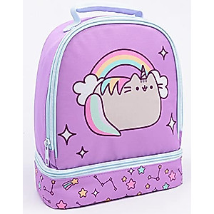 Pusheen Lunchbox Unicorn Purple Lunch Bag Bottle and Snack-pot One Size