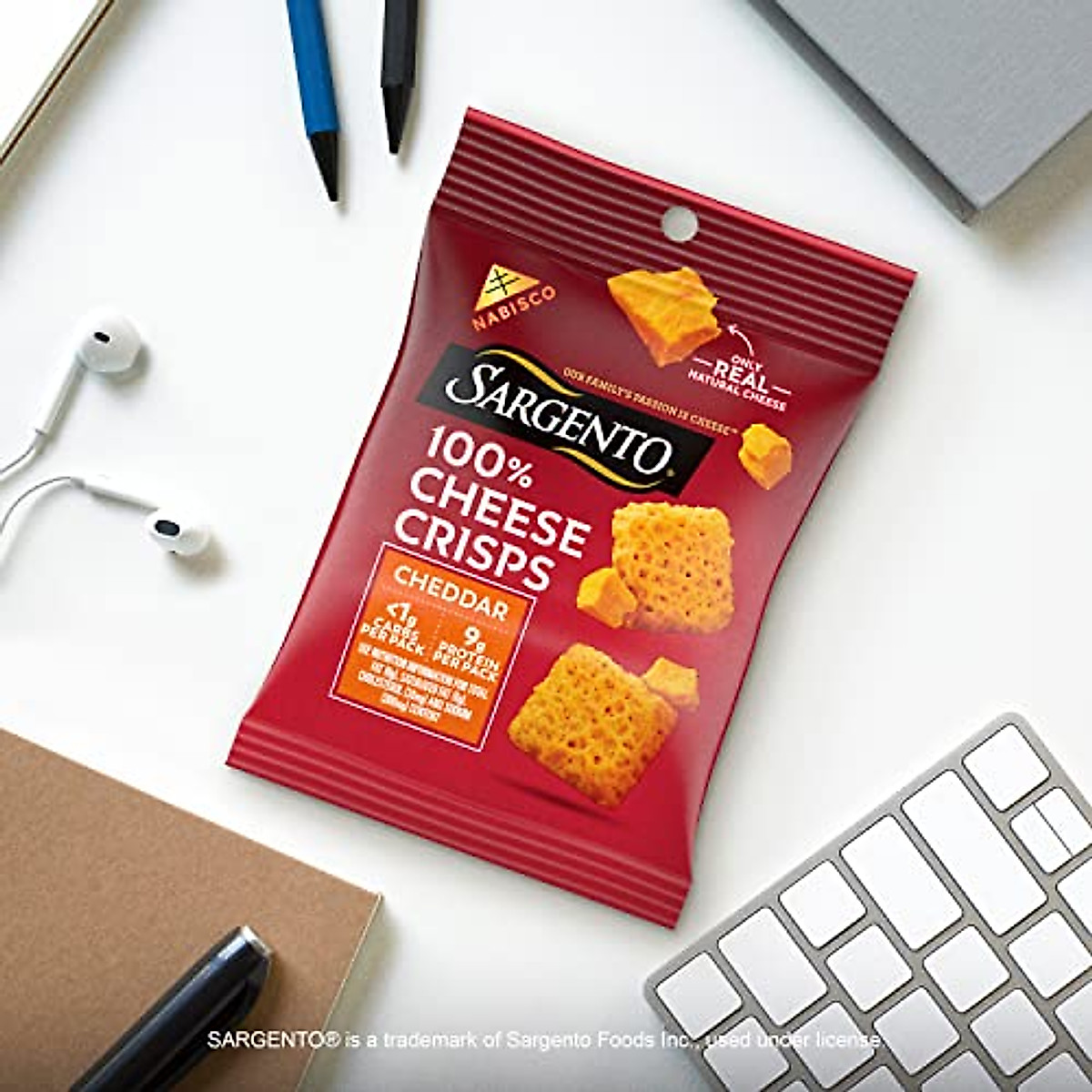 SARGENTO® 100% Cheese Crisps Variety Pack, Parmesan and Cheddar, 10 Snack Packs