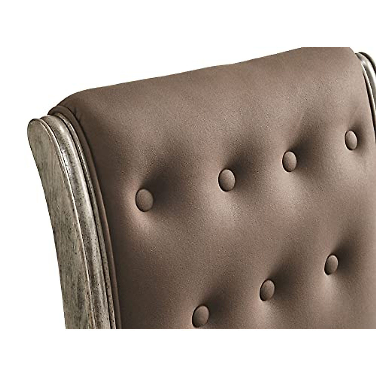 Liveasy Furniture Dining Table Set for 6 with Chairs, Dining Room Table Set with Tufted Dining Chairs, Kitchen Table Set for 6