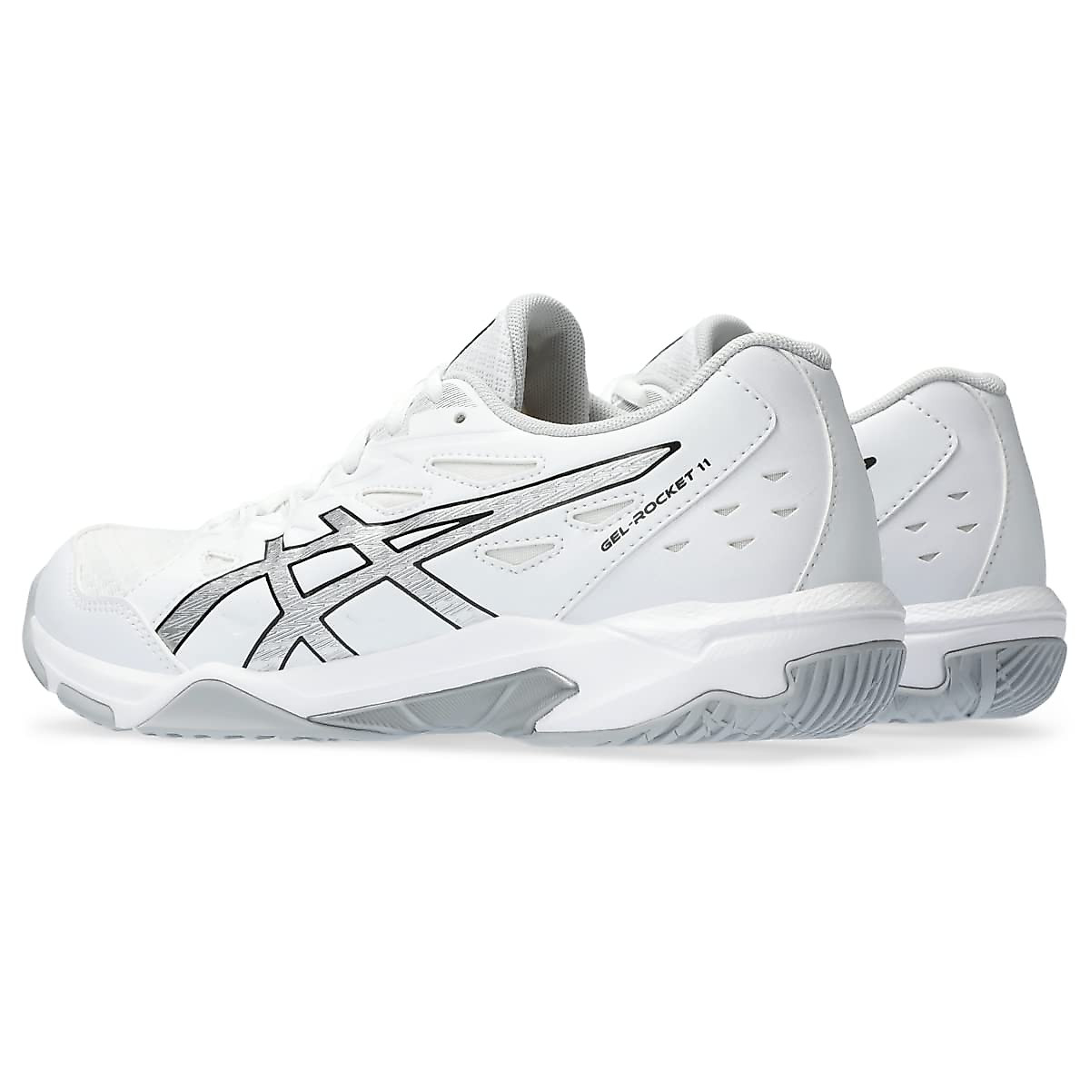 ASICS Women's Gel-Rocket 11 Volleyball Shoes, 9.5, White/Pure Silver