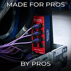 CAT Box 8 - a Durable Four Channel Stage Box with Both a Male XLR and a Female XLR Connector on Each of The Four Channels.
