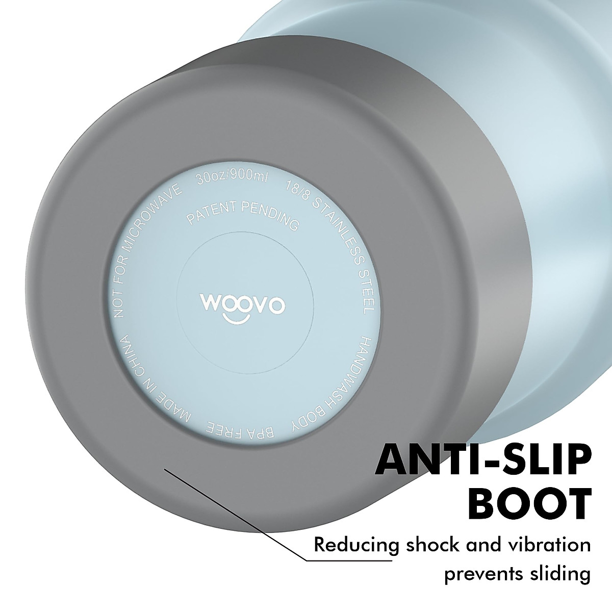 30 oz Water Cup with Straw and Lid, Insulated Water Bottle with Handle, BPA Free Reusable Double Wall Stainless Steel Tumbler Cup for Adults, Light Blue