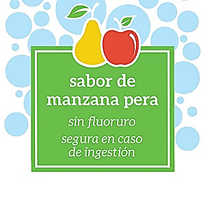 Dr. Brown’s Fluoride-Free Baby Toothpaste, Safe to Swallow, Apple Pear, 1-Pack, 1.4oz/40g, 0-3 years