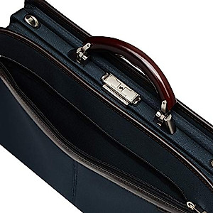 CHRISTIAN GEORGES(クリスチャンジョルジュ) Wooden Dares Bag, Japan, Made in Toyooka, CG2108, Navy (16.1 inches)