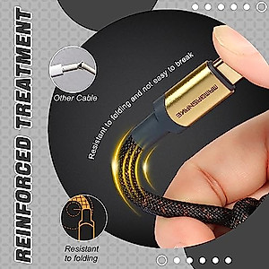 C03 Custom Coiled USB-C Cable for Gaming Keyboard,Detachable Double Sleeve Braided Keyboard Cables1.7M-2.2M Coiled USB C to A Cable with 24K Gold Aviator for Mechanical Keyboard/Cellphone