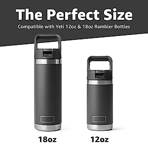 Jmoe USA Silicone Boot for Yeti Rambler Jr 12oz and 18oz Bottle | 2mm Sleeve | Anti-Slip Boot | Protector for the Bottom of your Bottle | Protects Against Damage | BPA Free Silicone (Black)