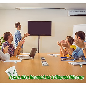 Xlong 500 Pack Paper Cups,3oz Disposable Coffee Cups,Bathroom Mouthwash Cups,Eucalyptus Paper Cups for Party, Picnic, BBQ,Coffee,Juice, Home and Office (Green)