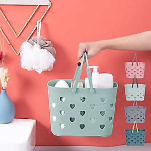 Shower Caddy Portable for College Dorm Room, Portable Shower Tote, Large Capacity Shower Organizer Basket with 2 Handle, Multifunctional Storage Basket For Bathroom Cleaning Supplies Kitchen