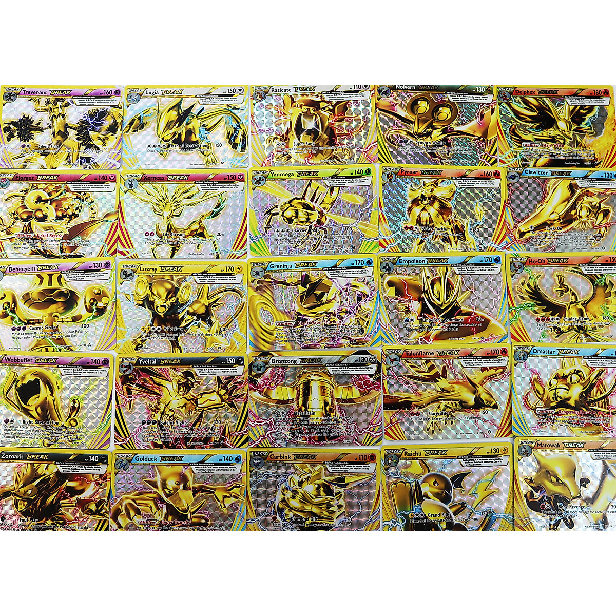 5 Pokemon Break Cards Lot