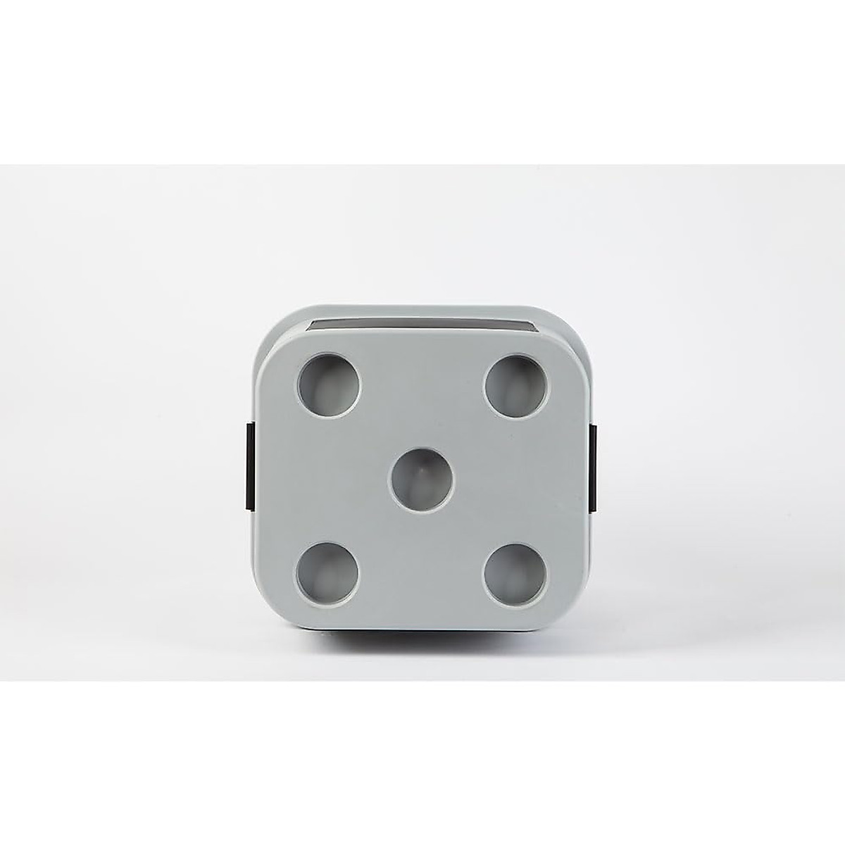 [PlaFarm] 12 Gallon Recycle Bin with Block Stacking System | Space Saving Bin | Made in Korea (Gray)