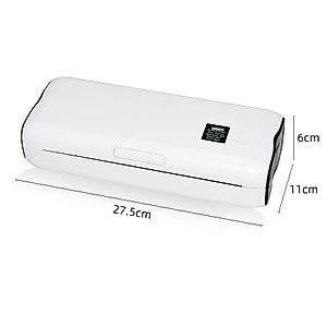 MIGYKO A4 Portable Paper Printer Thermal Printing Wireless BT Connect Compatible with iOS and Android Mobile Photo Printer Support 210mm Wide for Outdoor Travel Home Office Printing Sketches Reports