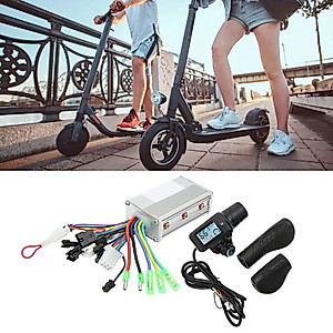 VBESTLIFE Brushless Motor Controller, Electric Bike Scooter Brushless Motor Controller 36V 48V 350W with 805 LCD Display Throttle Pants Men