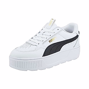 PUMA Womens Karmen Rebelle Sneaker, Womens White Womens Black, 8.5