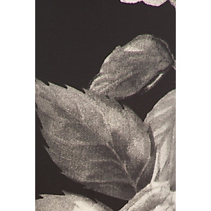 Leggings Depot High Waisted Floral & Space Print Leggings for Women-Full Length-R603, Charcoal Rose, Plus Size