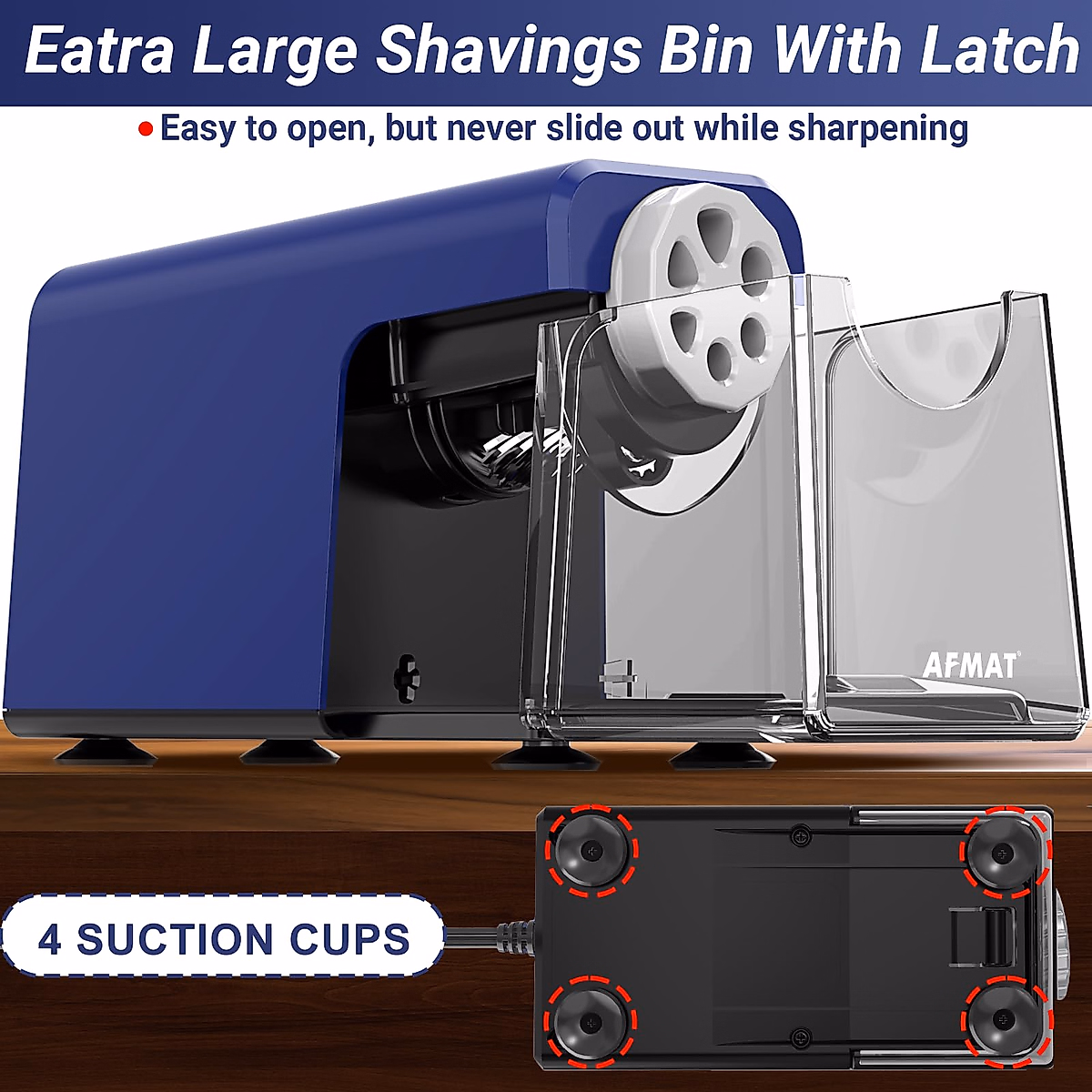 Electric Pencil Sharpener Heavy Duty, 6 Holes, Auto Stop Pencil Sharpener for Artists, Classroom Electric Sharpener for 6-11mm Pencils, 7000 Sharpening Times, Do not Eat up Colored Pencils