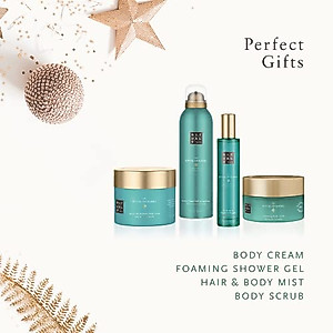 RITUALS Karma Soothing Gift Set - Foaming Shower Gel, Body Scrub, Body Cream, Hair & Body Mist with Holy Lotus & White Tea - Large