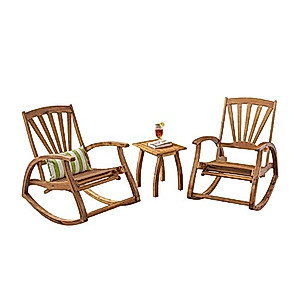 Christopher Knight Home Clark Rocker Recliners, Teak