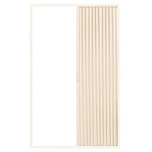 RecPro RV Shower Doors | RV Pleated Folding Shower Doors (Ivory) 36"x 57" 3657 Pleated and Folding Shower Door