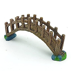 NC Aquarium Ornament, Resin Fish Tank Arch-Bridge Drawbridge Rock Décor for Aquarium Landscape Decoration, Pack of 1 (Drawbridge01)