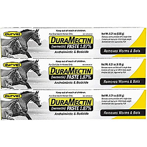 Durvet Duramectin Equine Wormer Paste - 3 Tubes