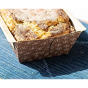 JA Kitchens Disposable Bread Loaf Pans for Baking - 7 x 3.5 x 2 Inches - Medium Kraft Paper Bread Pan - SET of 32