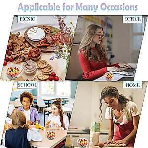 2PCS Overnight Oat Containers with Lids and Spoons, 20oz Portable Plastic Overnight Oats Jars, Leak-proof Breakfast On The Go Cups, Yogurt, Cereal, Milk, Salad Storage Container, Dishwasher Safe