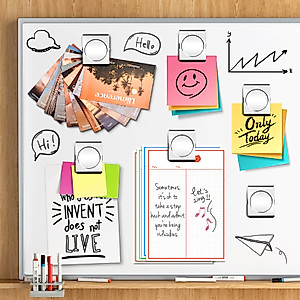 4 Pack Magnetic Clips Heavy Duty, 2.2 Inch Extra Large Clip Magnets, Fridge Magnet Clips, Strong Magnet Clips for Whiteboard, Office Magnets.