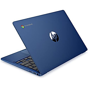 HP Chromebook 11.6-inch HD Screen Laptop, MediaTek MT8183, 4 GB RAM, 64 GB eMMC, Google Chrome OS, USB-C Port, Camera, Small Size Netbook Computer (11a-na0090nr, 2022, Indigo Blue) (Renewed)