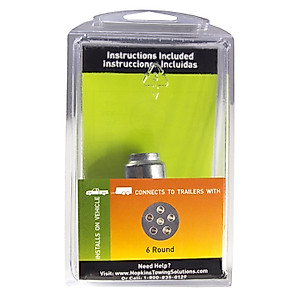 Hopkins 48435 6 Pole Round Vehicle Connector