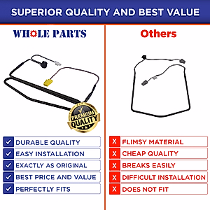 Whole Parts Part #DA47-00322J Refrigerator Defrost Heater & Bi-Metal Defrost Thermostat Assembly, Replacement & Compatible w/Some Samsung, Non-OEM Appliance Parts, 2 Yr Warranty Replacement Policy