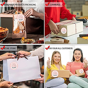 Your Order Made My Day Stickers 2" Thank You for Your Order Stickers-500 Pcs Boho Happy Mail Mailing Stickers Rainbow Decorative Business Thank You Stickers for Envelope Bag Seals Party Supplies