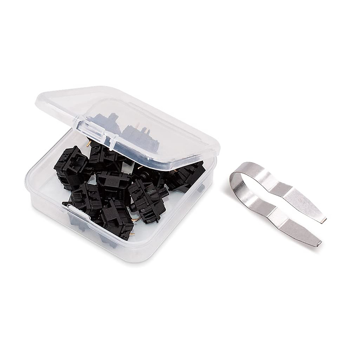 Granvela Cherry MX Black Keyswitch (10 Pack) - MX1AG1NN | Plate Mounted | Linear Switch |