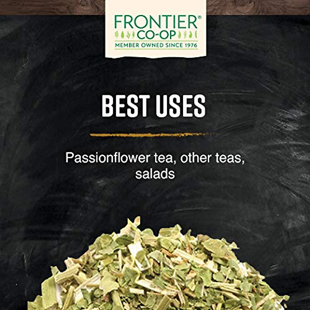 Frontier Co-op Passion Flower Herb, Cut & Sifted, Kosher, Non-irradiated | 1 lb. Bulk Bag | Passiflora incarnata L.