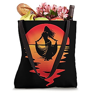 Belly Dance Retro Vintage Sunset Belly Dancing Teacher Sport Tote Bag