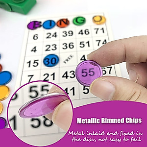 FSTgo Magnetic Wand and Chips Bingo Set Game Accessories Educational STEM Kit for Learning/Sensory Box/Science/Counting/Sortin (Pink Set)