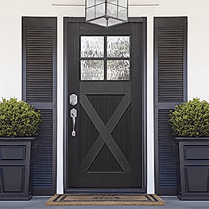 NeuType Keypad Deadbolt Electronic Keyless Entry Door Lock with Handle, Front Door Lock Set with Keypad, Auto Lock, 1-Touch Locking, 50 User Codes, Easy to Install (Traditional, Satin Nickel)