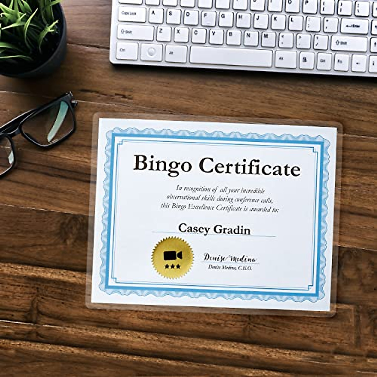 Avery Clear Laminating Sheets, 9" x 12", Permanent Self-Adhesive, 10 Sheets (73603)