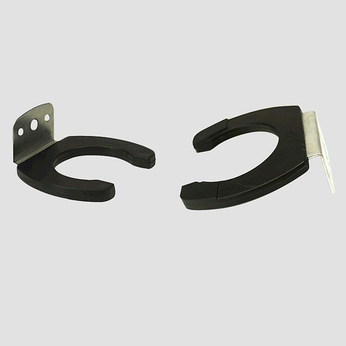 2 Pcs Universal Microphone Wall Hanger Hook Holder Stand Bracket for Home Hotel Karaoke Use, Black