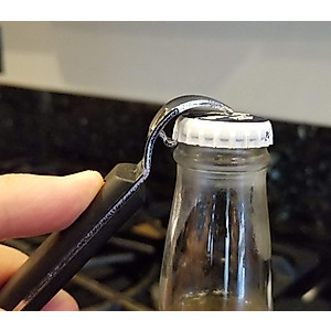 Handy Housewares Dual-Sided Handheld Can Punch/Bottle Opener - Ideal for Opening Soda Pop Caps or Beer Tops