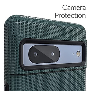 Crave Dual Guard for Google Pixel 7 Case, Shockproof Protection Dual Layer Case for Google Pixel 7 - Forest Green