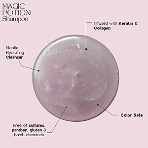 SIMPLY SMOOTH Magic Potion Shampoo Paraben Free Daily Shampoo Restore & Repair Dry, Damaged, Keratin Depleted Hair Hydrate & Create Soft, Healthy Hair For All Hair Type 33.8oz