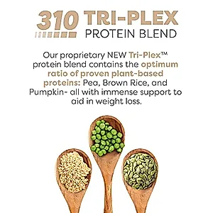 310 Nutrition - All In One Meal Replacement Shake - Fiber Rich Vegan Superfood Blend - Natural Sweeteners - Low Carb Shake, Keto & Paleo Friendly - Gluten Free - 26 Essential Vitamins & Minerals (Chocolate Bliss, 28 Servings)