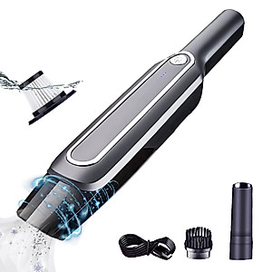 Handheld Vacuum Cleaner Dusbuster, Reusable HEPA Filter, Wet/Dry Compact Stick Dust Busters Cordless, Mini Portable Rechargeable, Clean Dust Pet Hair for Desktop, Keyboard Cleaner, Car, Home Sofa